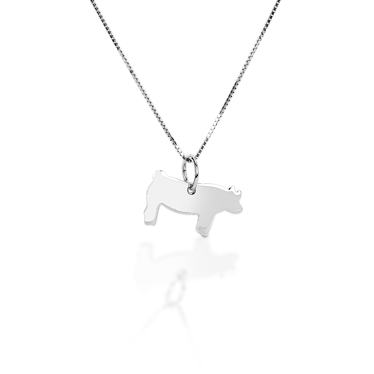 Kelly Herd Pig Silhouette Pendant - Sterling Silver – KHJ Retailers